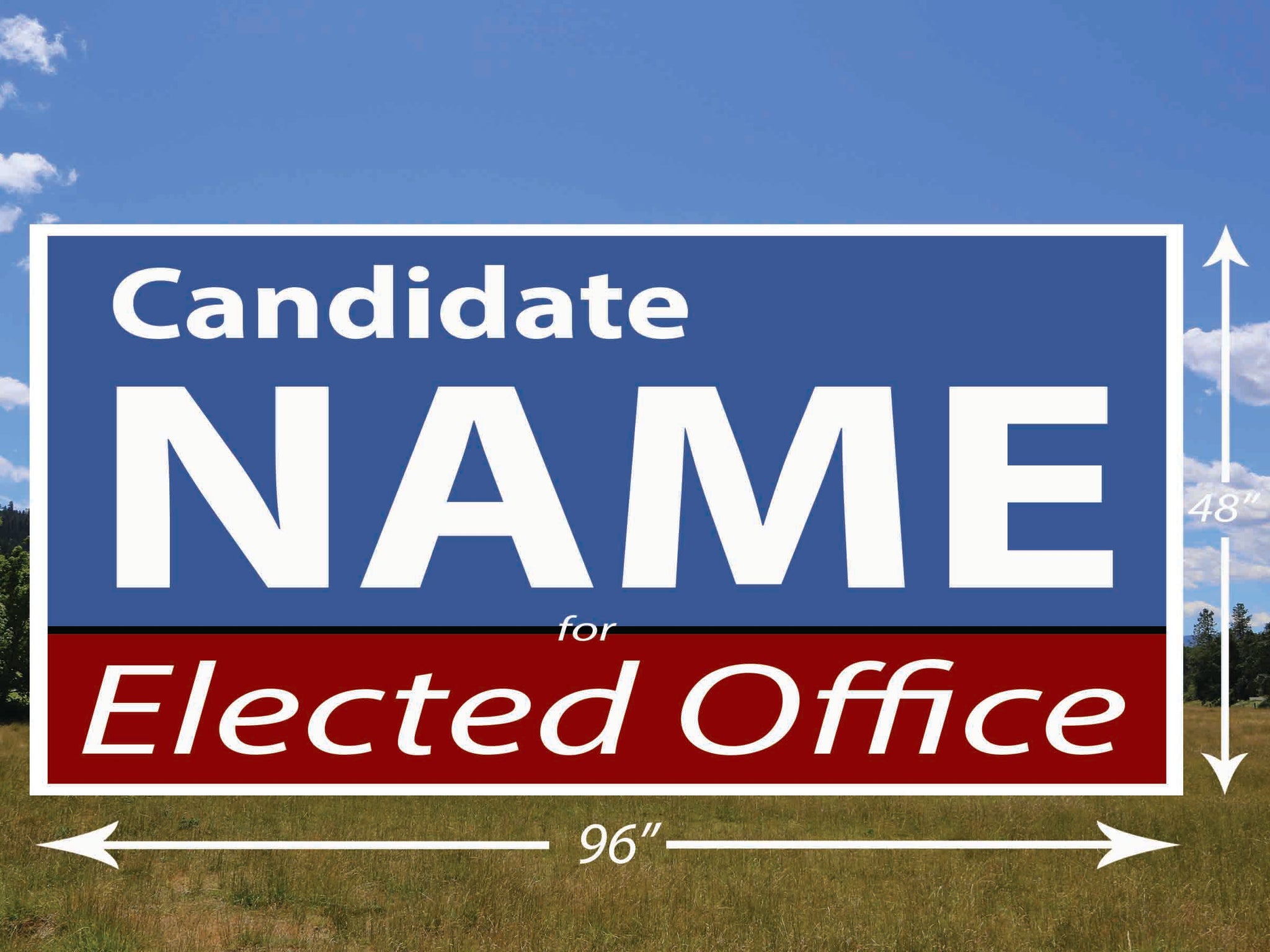 4' x 8' Large Field Signs ($34 - $40 each) – Republican Signs